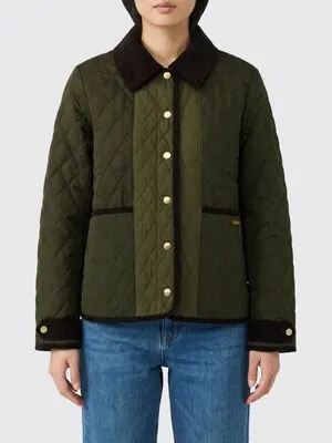 Barbour Quilted Waxed Cotton Shirt Jacket - Green