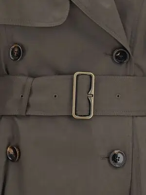 Burberry Double Breasted Belted Trench Coat