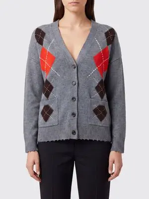 Pinko Argyle Knit Cardigan