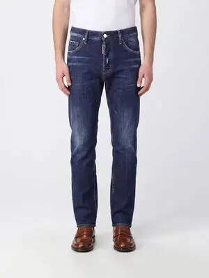Dsquared2 Distressed Wash Jeans - Navy