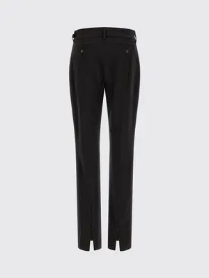 Sportmax Mid-rise Skinny Fit Crêpe Trousers With Hem Slits