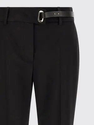Sportmax Mid-rise Skinny Fit Crêpe Trousers With Hem Slits