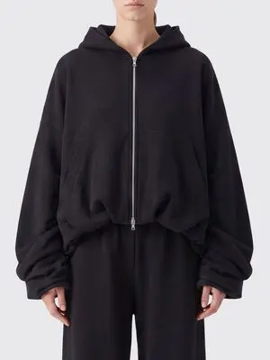 Dries Van Noten Oversized Zip-up Hoodie With Balloon Sleeves - Black