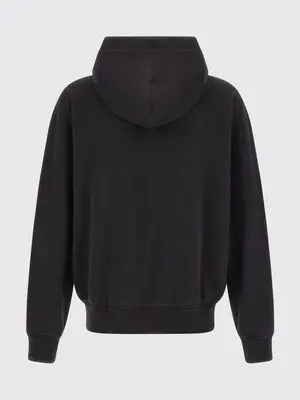Dolce & Gabbana Zip-up Cotton Sweatshirt With Logo - Black