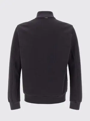 Herno Cotton Bomber Jacket With High Neck And Button Closure