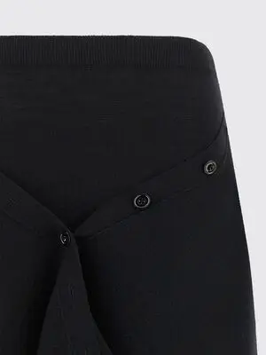 LEMAIRE High-waisted Asymmetrical Midi Skirt In Wool-blend Knit