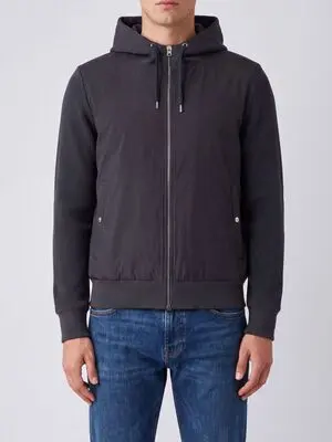 Herno Hooded Relaxed Fit Bomber Jacket In Cotton And Nylon