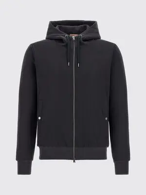 Herno Hooded Relaxed Fit Bomber Jacket In Cotton And Nylon