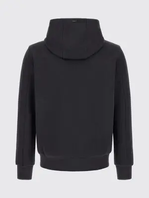 Herno Hooded Relaxed Fit Bomber Jacket In Cotton And Nylon