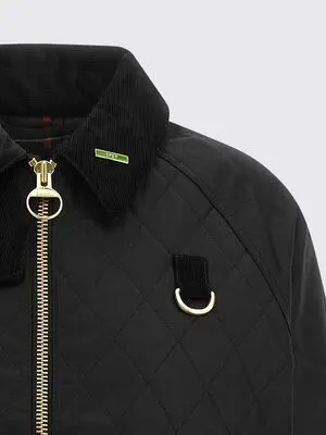 Barbour Quilted Waxed Cotton Spey Jacket With Velvet Collar