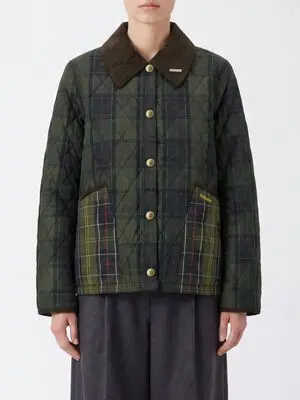 Barbour Tartan Quilted Heritage Liddesdale Jacket With Velvet Collar