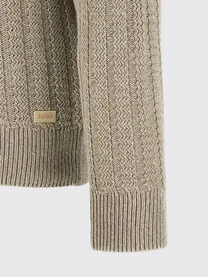 BOSS Textured Knit Crew Neck Sweater