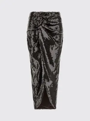 ROTATE BY BIRGER CHRISTENSEN High-waisted Midi Pencil Skirt With Sequins And Front Slit