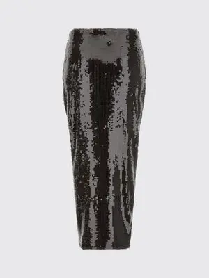ROTATE BY BIRGER CHRISTENSEN High-waisted Midi Pencil Skirt With Sequins And Front Slit