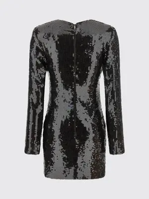 ROTATE BY BIRGER CHRISTENSEN Long-sleeved Sheath Mini Dress With Floral Appliqu