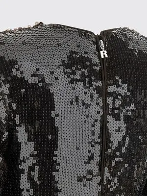 ROTATE BY BIRGER CHRISTENSEN Long-sleeved Sheath Mini Dress With Floral Appliqu