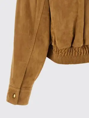 Versace Suede Leather Shirt-style Bomber Jacket