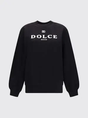 Dolce & Gabbana Cotton Crewneck Sweatshirt With Contrast Logo