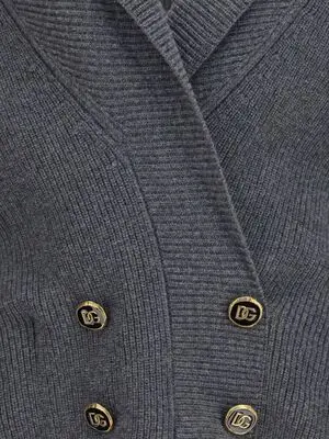 Dolce & Gabbana Double-breasted Wool Cardigan With Shawl Collar