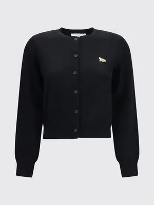 Maison Kitsuné Embroidered Cardigan - Black