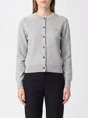 Maison Kitsuné Embroidered Cardigan - Grey