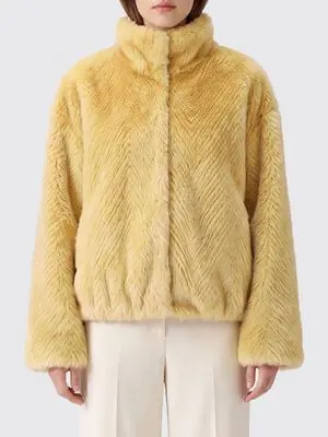 FORTE_FORTE Faux Fur Waistcoat - Platinum