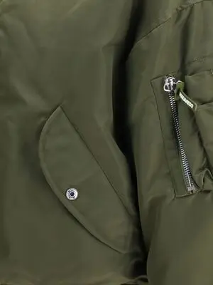 Dsquared2 Two-tone Nylon Bomber Jacket With Patch Pockets - Green
