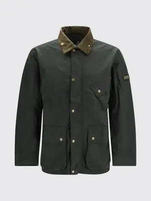 Barbour Waxed Cotton Jacket With Velvet Collar
