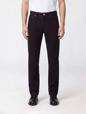 Versace Skinny Fit Stretch Denim Jeans With Medusa Logo