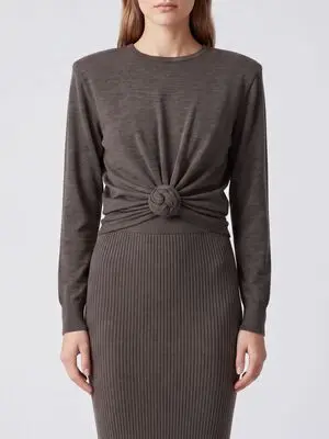Magda Butrym Knotted Sweater - Brown