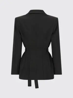 Elisabetta Franchi Peaked Lapel Belted Jacket