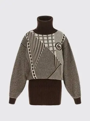 MAISON MARGIELA Geometric Print Knit Dress
