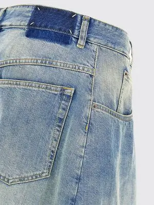 MAISON MARGIELA High-waisted A-line Denim Midi Skirt