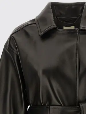 Khaite Lambskin Robe-style Leather Jacket With Belt