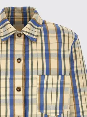 A.p.c. Long-sleeved Check Pattern Cotton Shirt