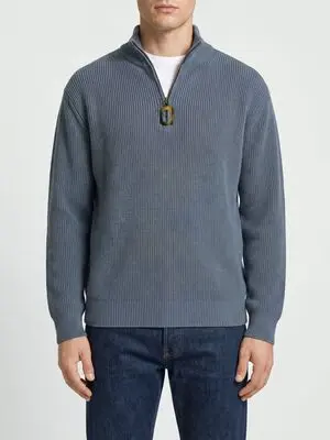 JW Anderson Quarter Zip Sweater - Blue