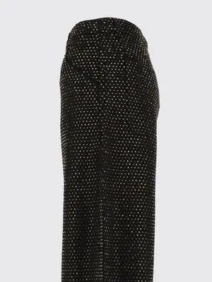 Elisabetta Franchi High-waist Baggy Jeans With Rhinestone Embellishments - Black