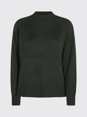 ALLUDE Ribbed High Neck Sweater - Green