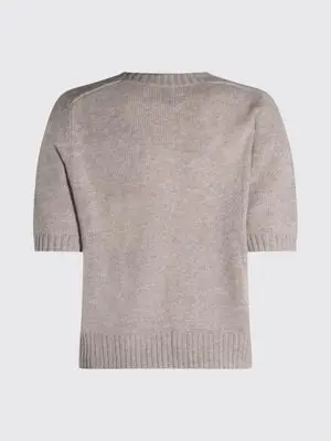 ALLUDE Ribbed Knit Sweater - Kaki