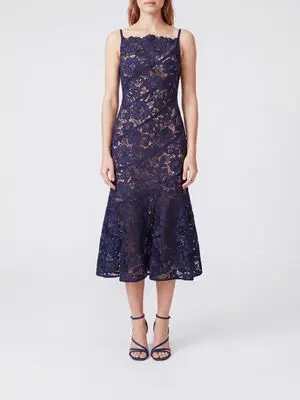 SELF-PORTRAIT Lace Midi Dress