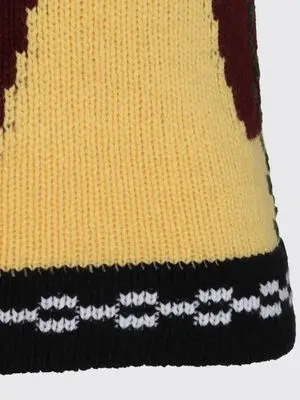 Marni Bicolour Abstract Pattern Wool Crewneck Waistcoat