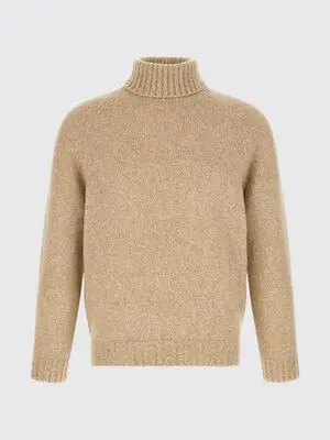 Brunello Cucinelli Silk, Cashmere, And Wool Turtleneck Sweater With Ribbed Edges