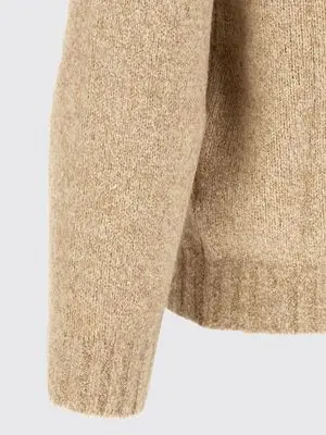 Brunello Cucinelli Silk, Cashmere, And Wool Turtleneck Sweater With Ribbed Edges