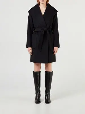 Max Mara Wool Robe Coat - Black