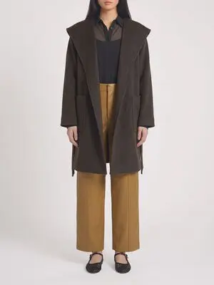 Max Mara Wool Robe Coat - Brown