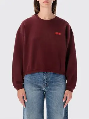 American Vintage Cotton Crewneck Sweatshirt - Burgundy