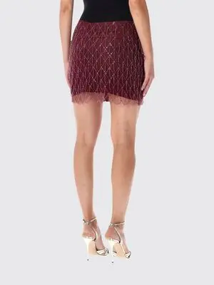 ROTATE BY BIRGER CHRISTENSEN Beaded Embroidered Stretch-tech Pencil Mini Skirt
