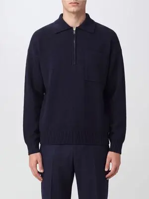 ROBERTO COLLINA Zip Up Sweater With Pocket