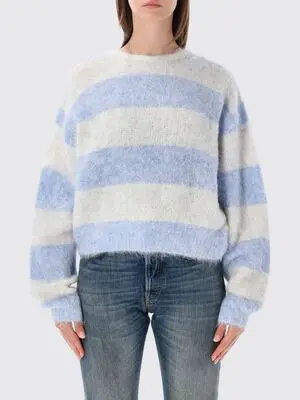 American Vintage Relaxed Fit Alpaca Wool Crewneck Jumper - White