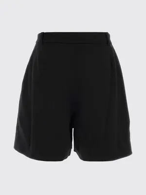 Alessandra Rich Mid-rise Pleated Wool-blend Shorts